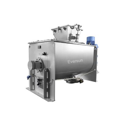 Ribbon mixer with double or three layers screw blade
